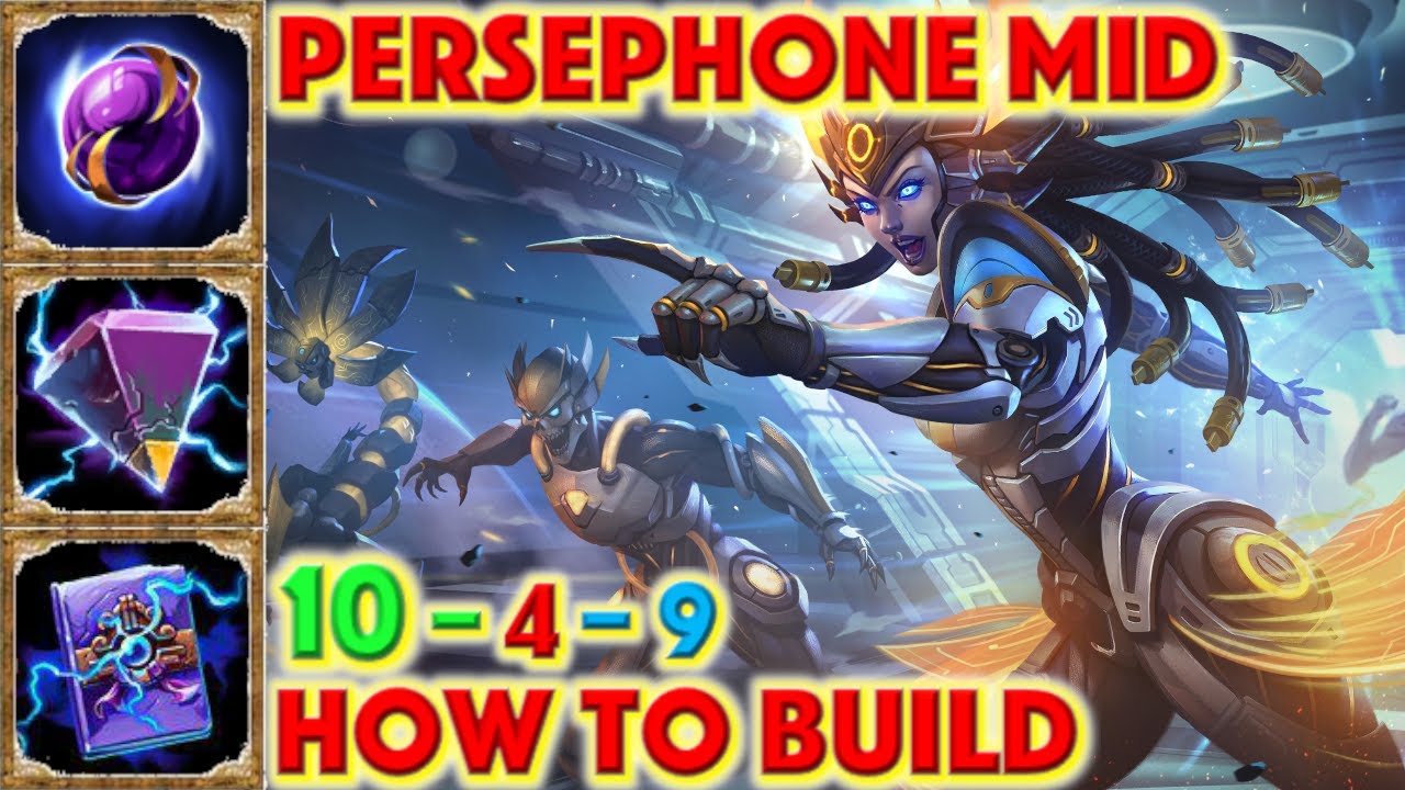 SMITE HOW TO BUILD PERSEPHONE - Malware Monarch Persephone Skin ...