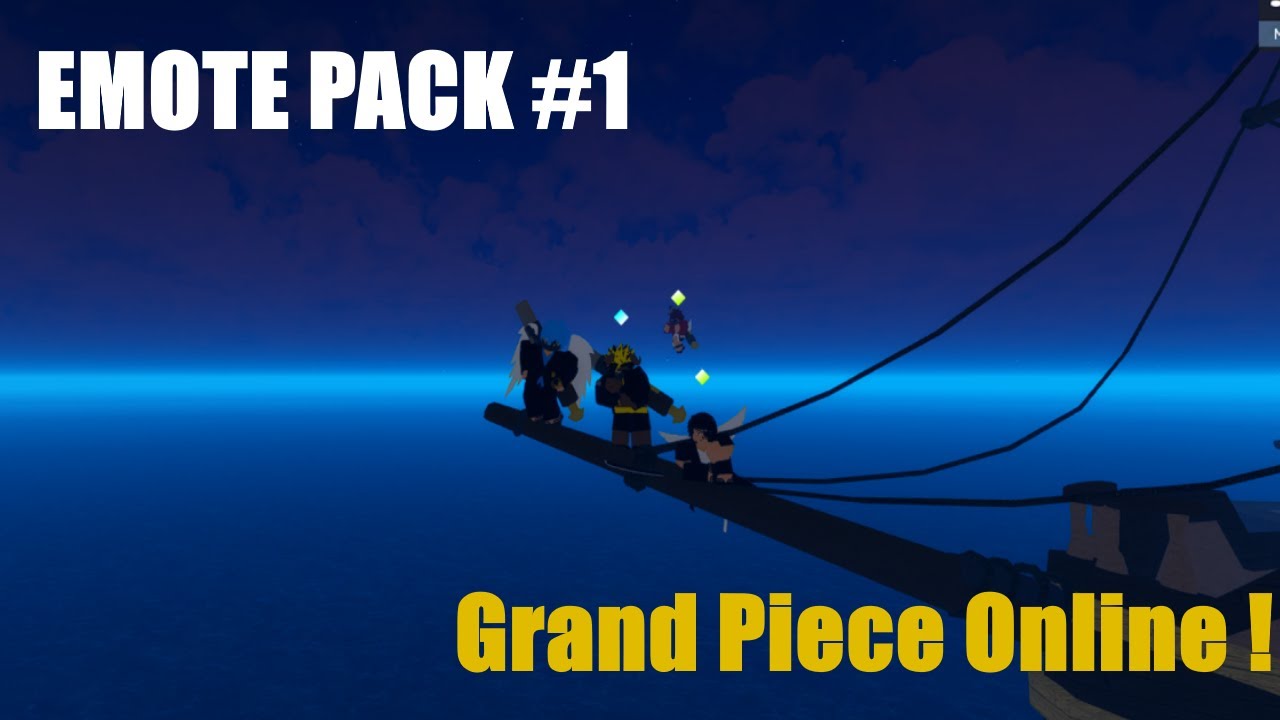 All emotes of "Emote Pack #1" GPO ! | Grand Piece Online - YouTube