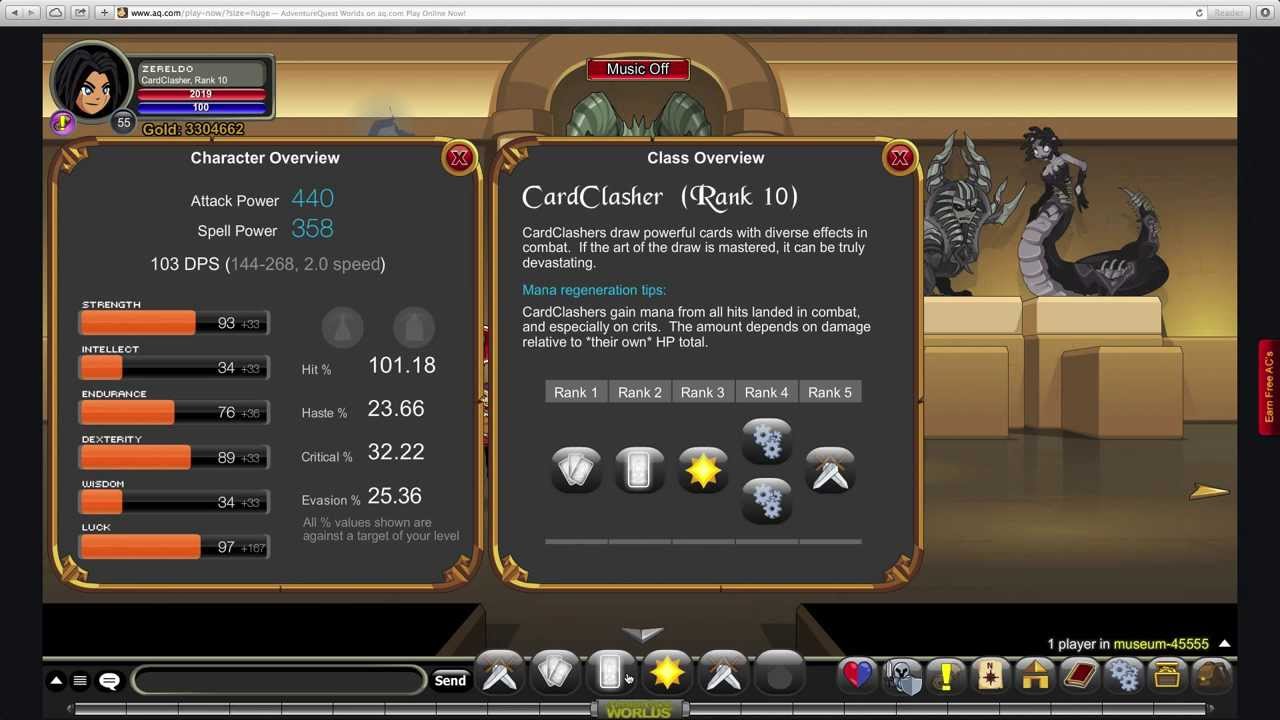 AQW CardClasher Class Guide - YouTube