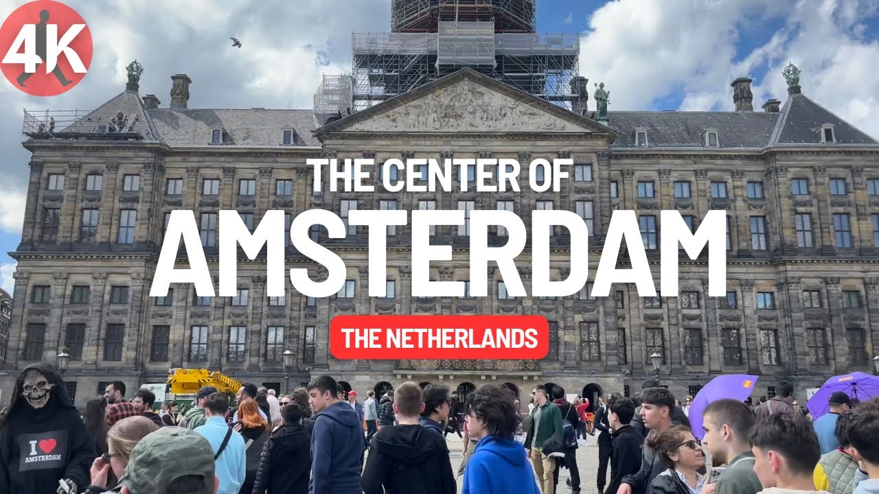 Sunshine Walk in The Center of Amsterdam in 4K - YouTube
