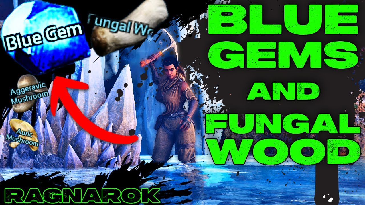 Blue Gems and Fungal Wood LOCATION on RAGNAROK in ASA!!! - YouTube