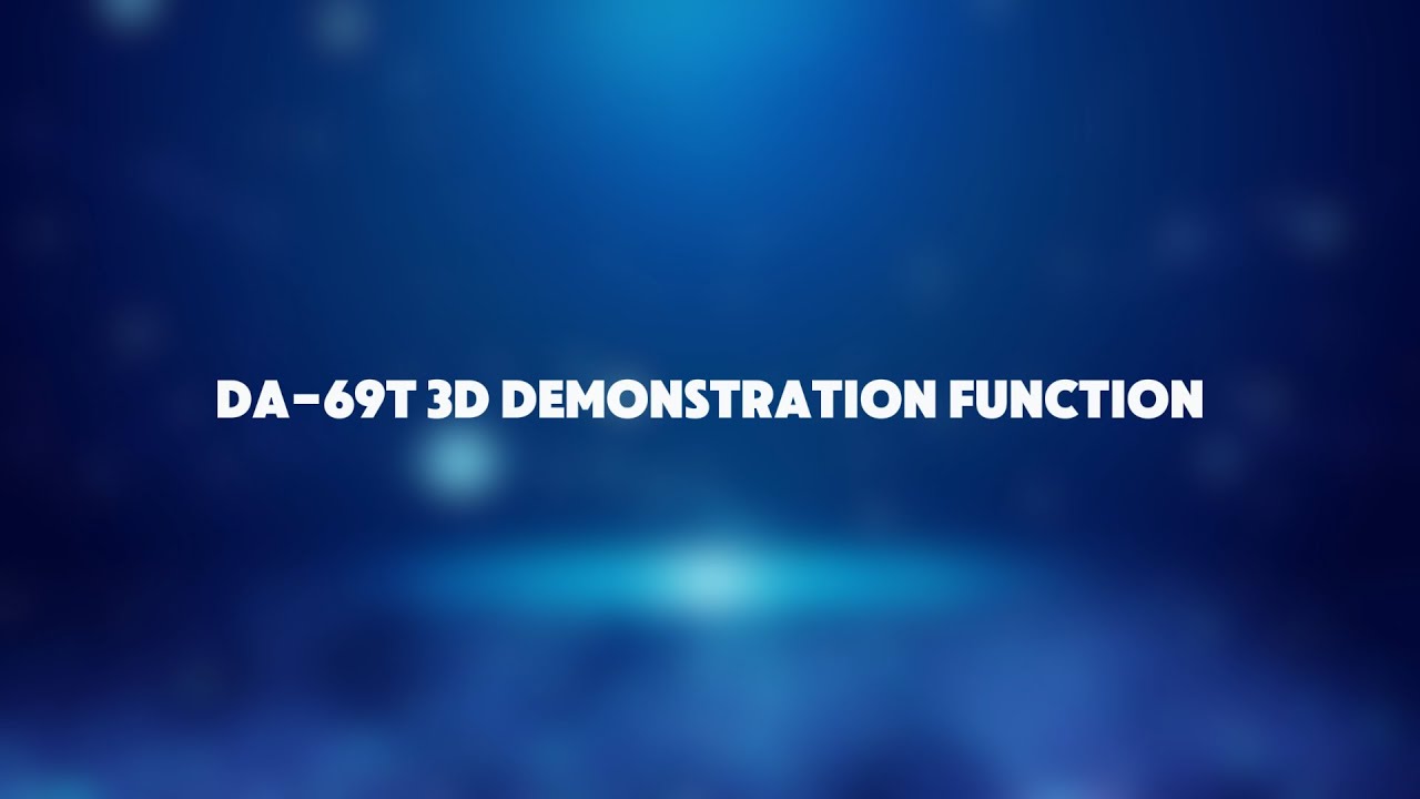 HUNSONE DELEM DA-69T 3D Demonstration Function - YouTube