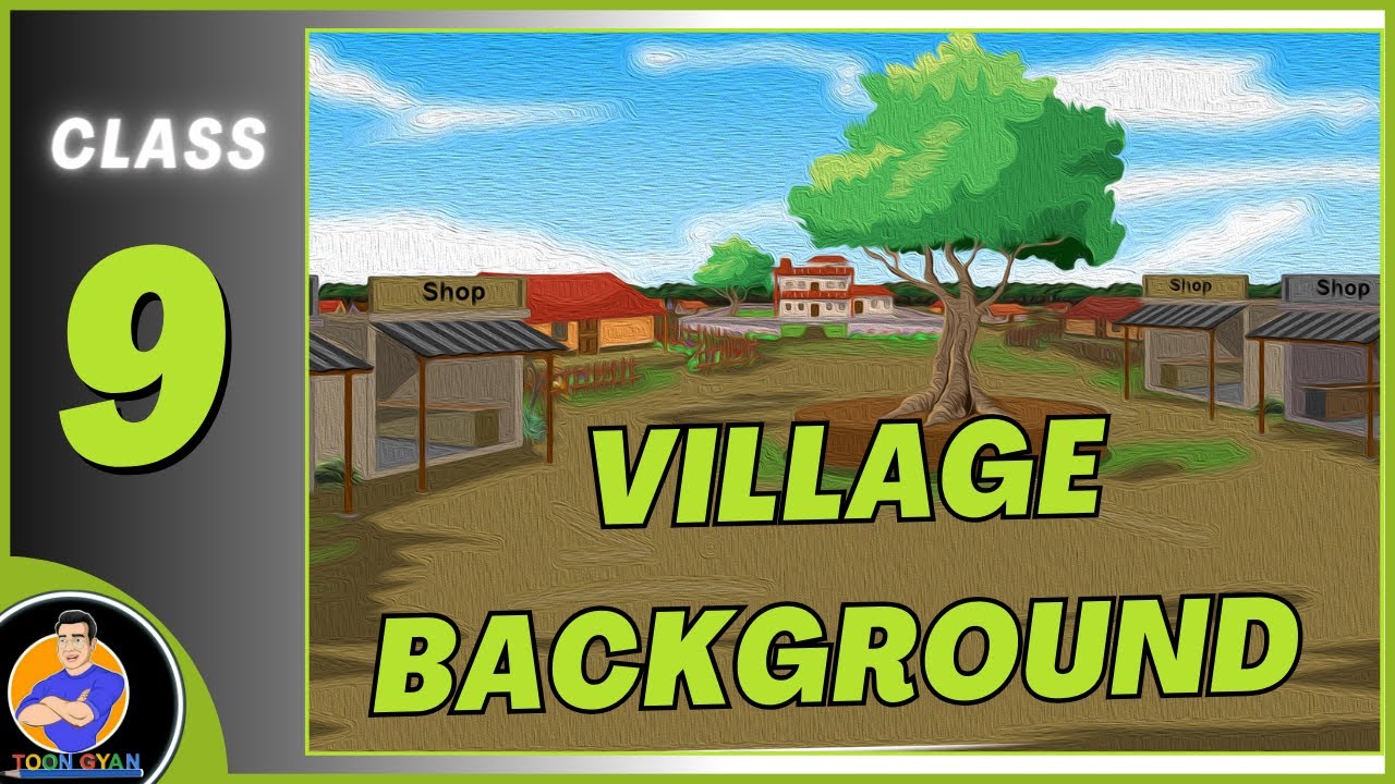 Class 9 | Village Background Design Hindi | Village Background Kaise ...