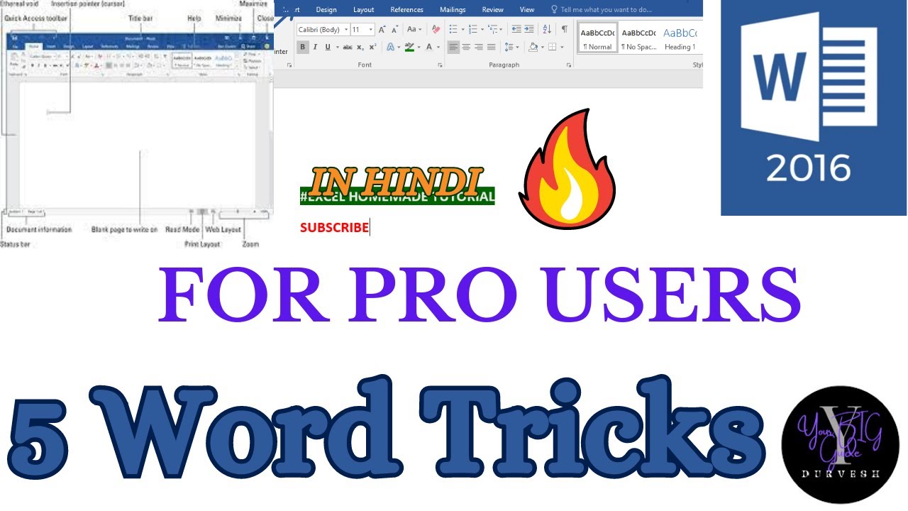 Top 5 Word tips and tricks for pro users ll word tricks ll Microsoft ...