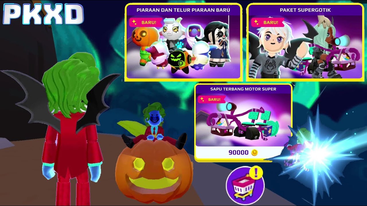 UPDATE DAN REVIEW PAKET ITEM BARU HALLOWEEN DI TOKO, PKXD - YouTube
