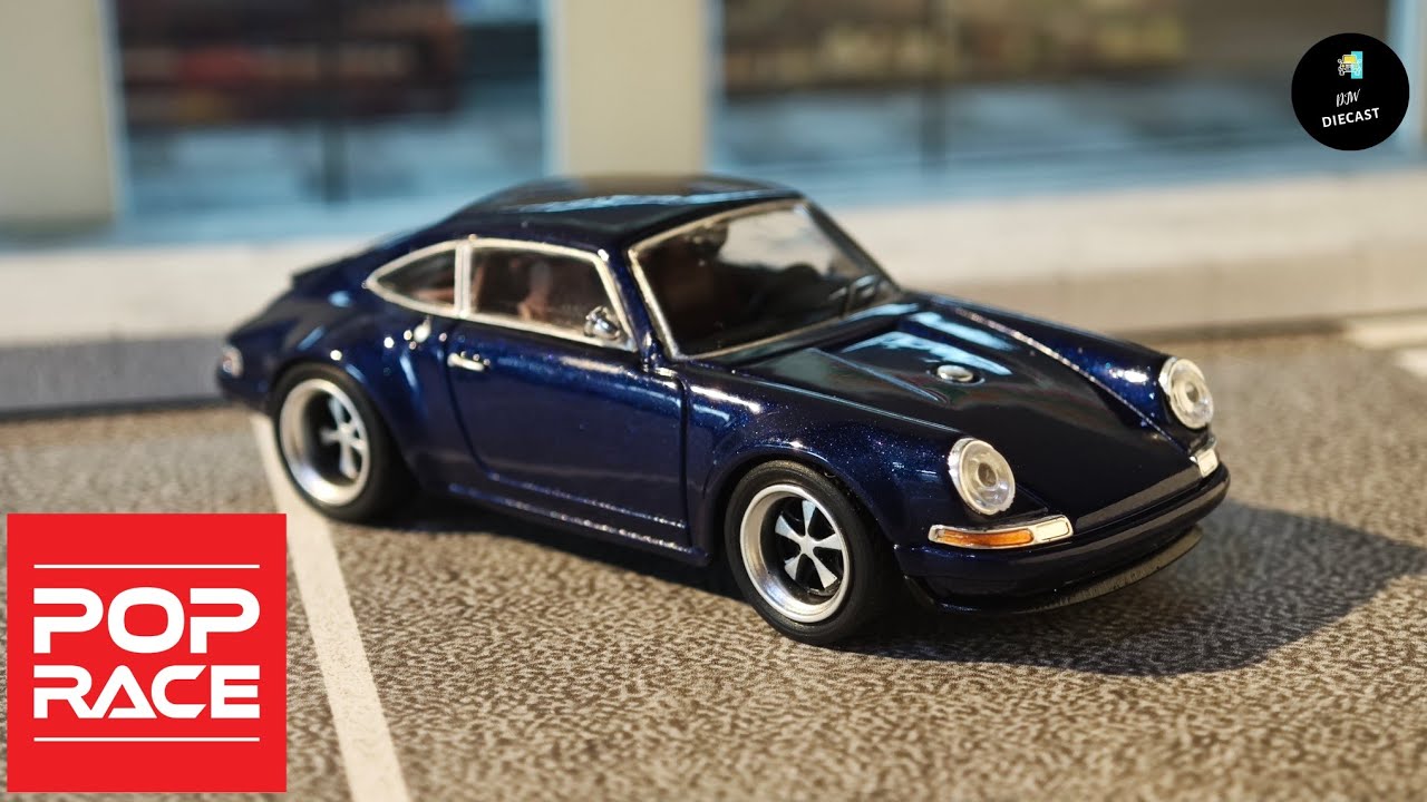 Porsche Singer Monaco Blue by Pop Race 1/64 | UNBOXING and REVIEW - YouTube