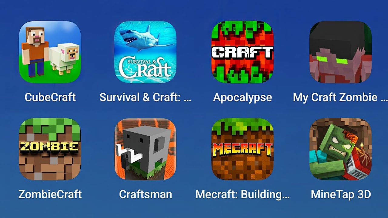 CubeCraft, Survival & Craft, Apocalypse, My Craft Zombie, ZombieCraft ...