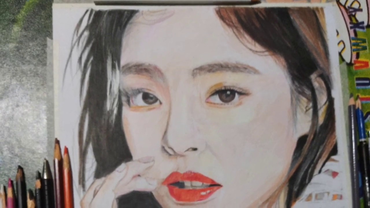 Jennie Kim Drawing - YouTube