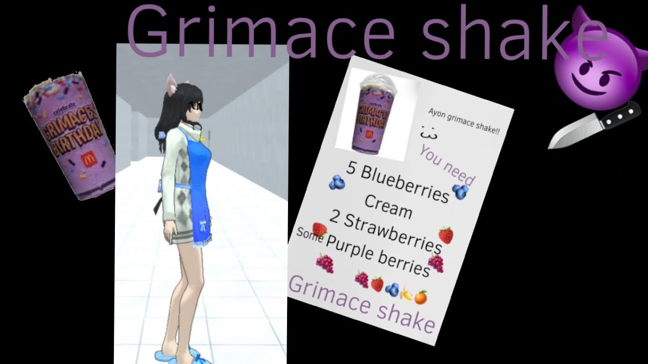 Yari tc make the grimace shake (my grimace shake) - YouTube