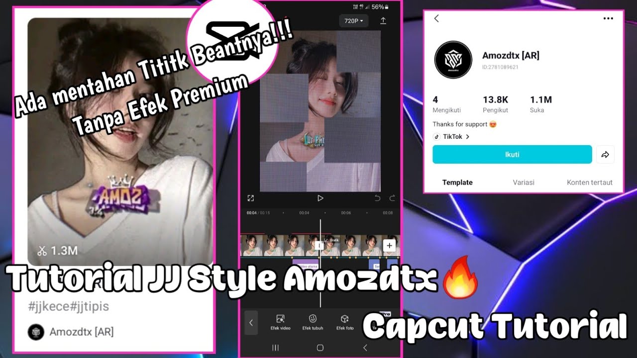 Tutorial JJ Tipis Style Amozdtx 🔥 || Capcut Tutorial🍁 - YouTube