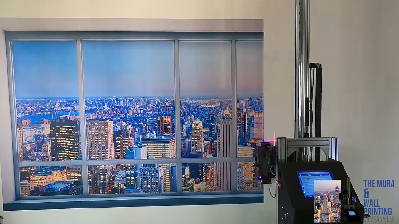 3D DIGITAL MURALS, VIRTUAL WINDOWS, MANHATTAN SKYLINE MURAL. - YouTube