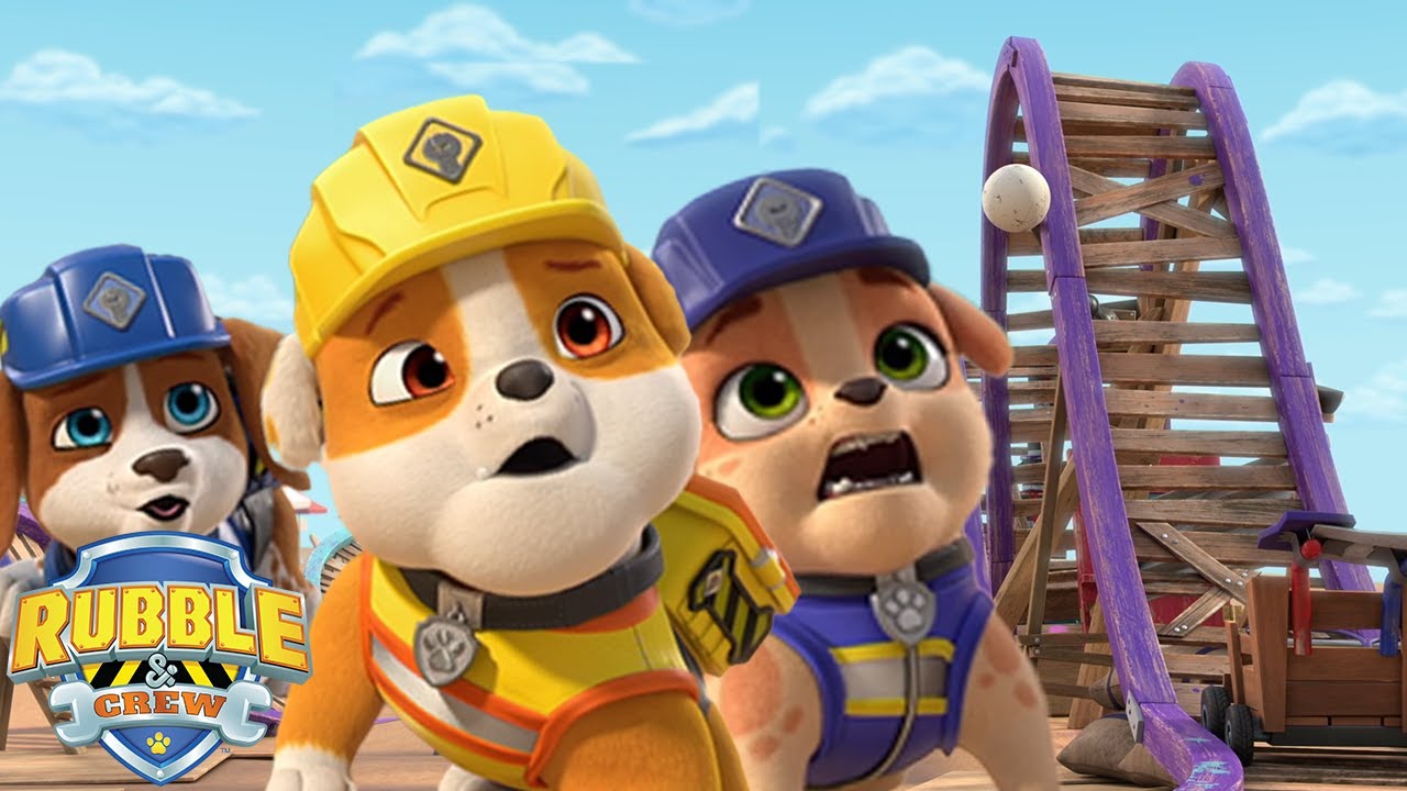 Unsafe Roller Coaster | Rubble and Crew | Cartoons for Kids - YouTube
