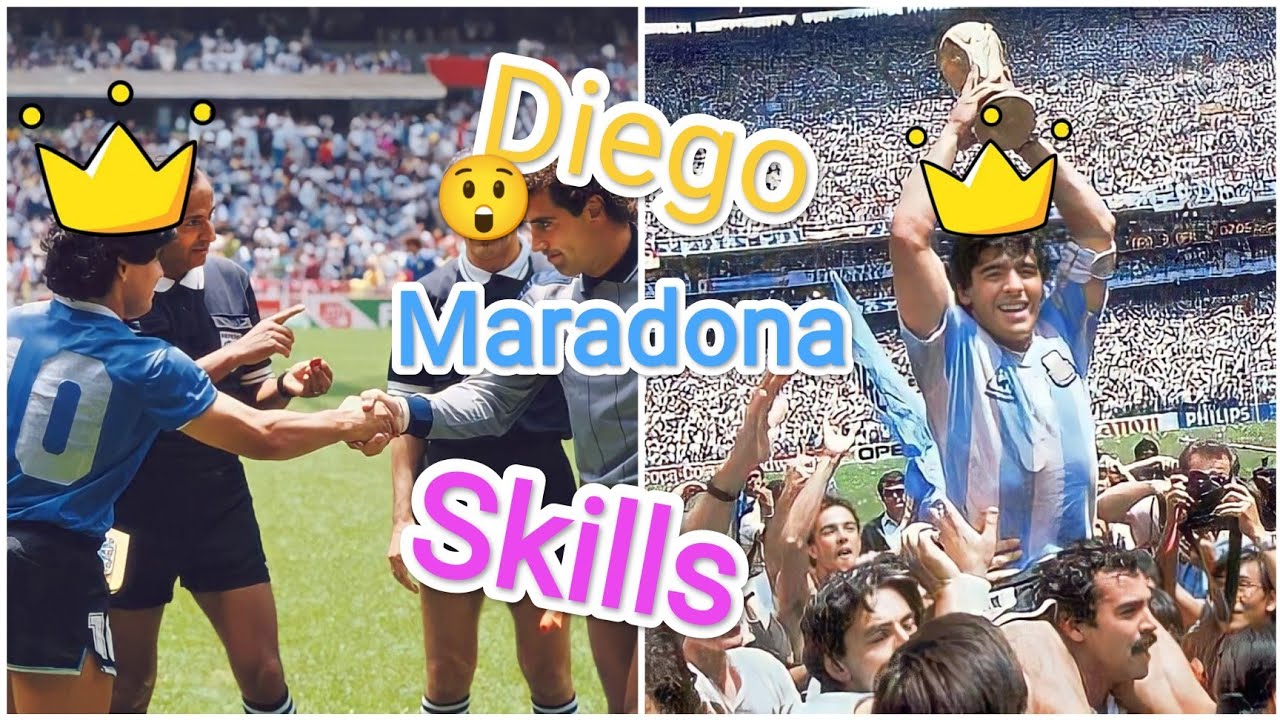 Diego Maradona football skill😲😲|| Legend diego maradona soccer playing ...