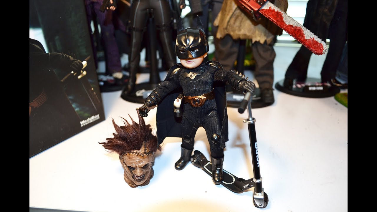 1/6 LAKOR BABY BATMAN Nolan BAT-MITE FIGURE w/ Scooter! Hot toys DX12 ...