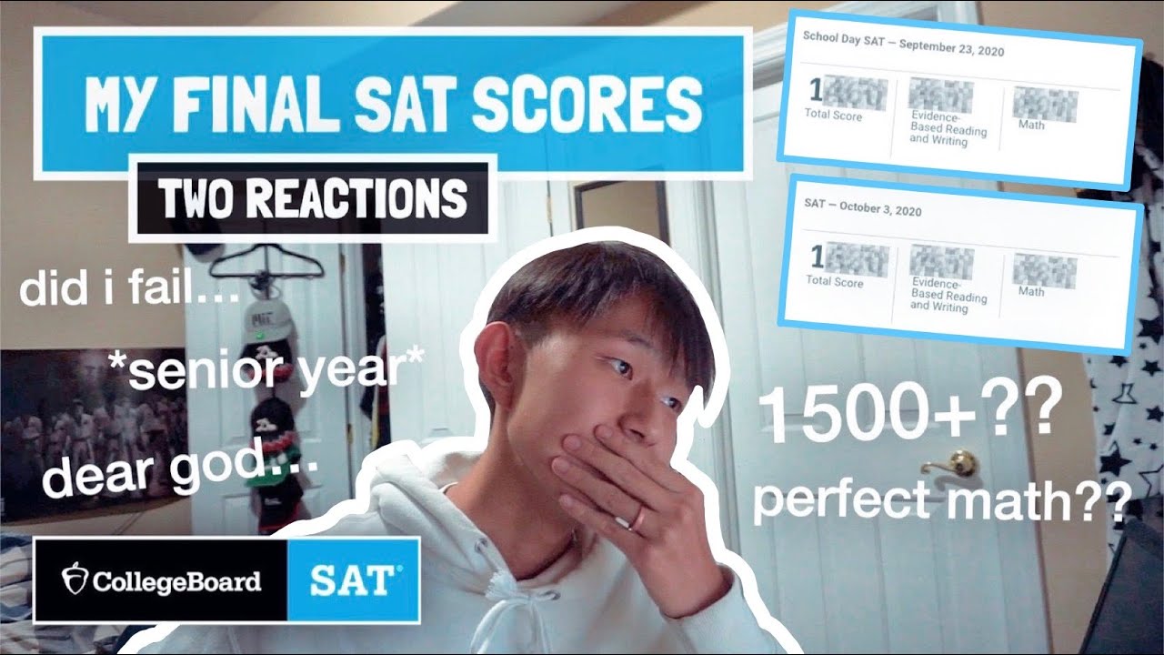 2020 SEPTEMBER + OCTOBER SAT SCORE REACTION *big dubs* - YouTube