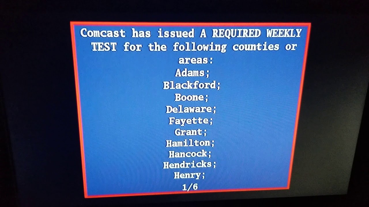 EAS #137: Required Weekly Test - Indiana (5/14/2019) (Comcast) - YouTube