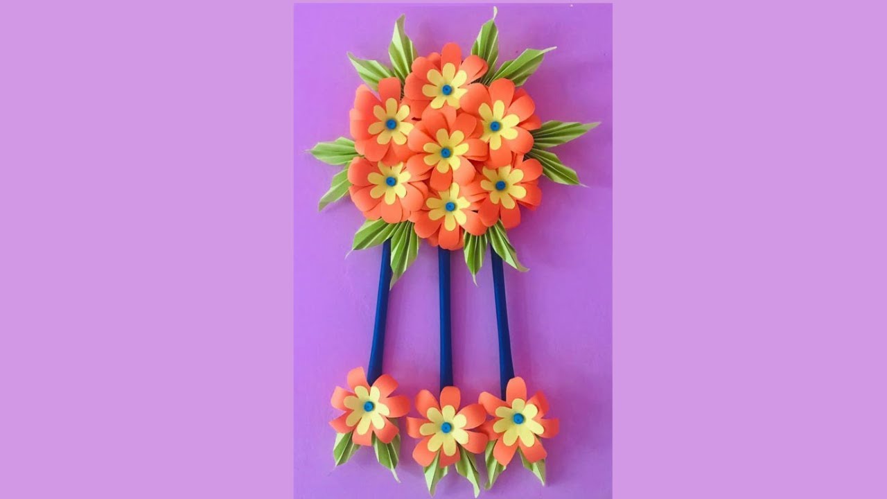 Nirmana | A4 nirmana | Paper flower wall hanging | biththi sarasili ...