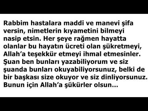 Her zaman allaha Şükür edin