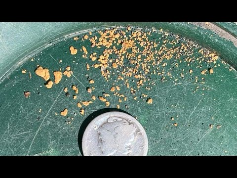 Colorado mountains prospecting gold chunky stuff - YouTube