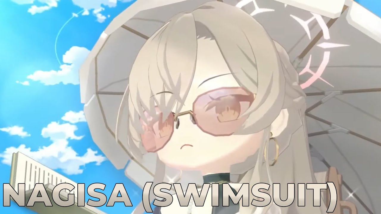 Nagisa Swimsuit (Skill Info with Translation and EX Animation) | Blue ...