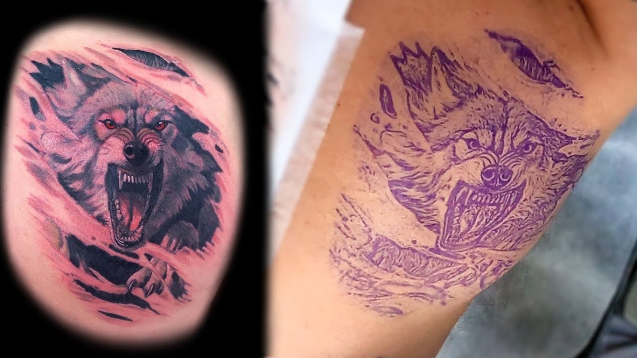Amazing Wolf Tattoo Design - YouTube