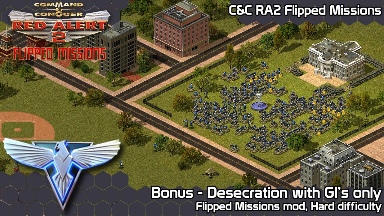 C&C Red Alert 2 Flipped Missions bonus - Desecration with GI's Only ...