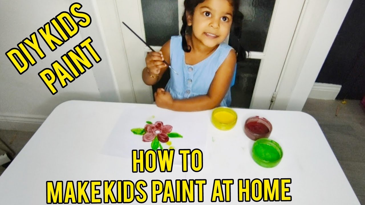 How to make paint at home / home made paint / DIY paint tutorial ...