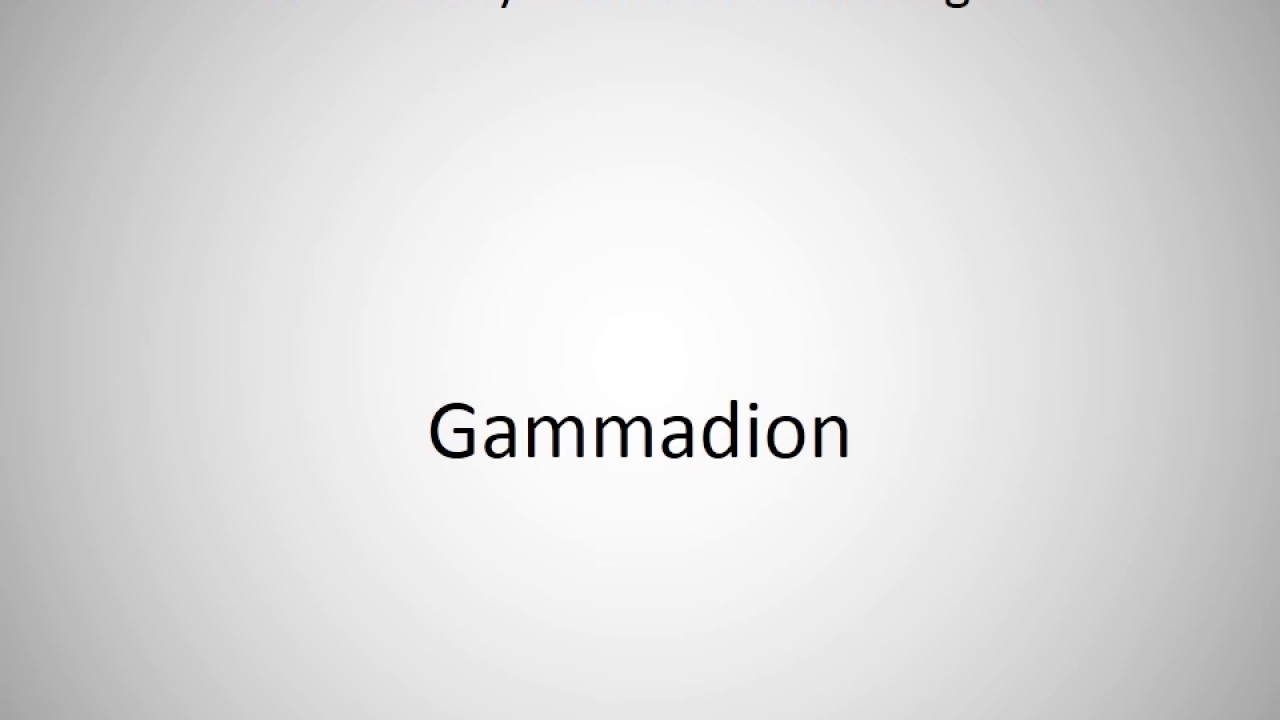 How to say Gammadion in English? - YouTube