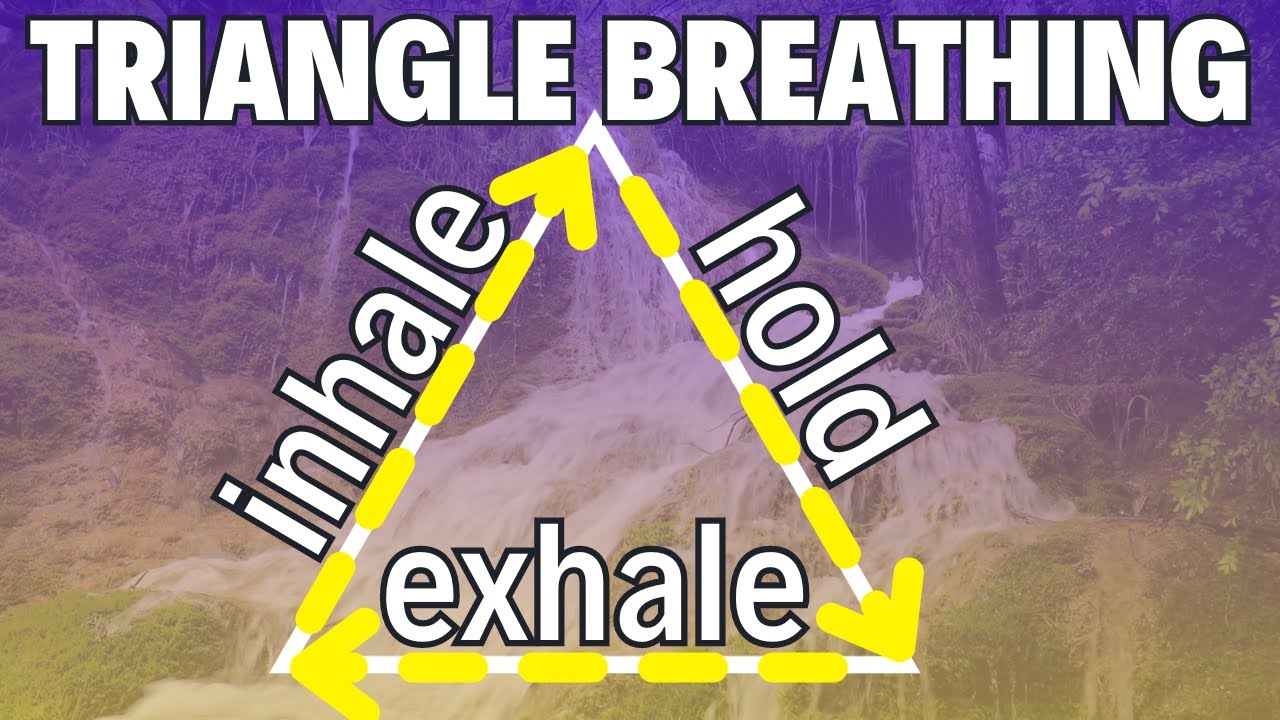 Triangle Breathing Exercise for Anxiety (4-4-4 breathing) - YouTube