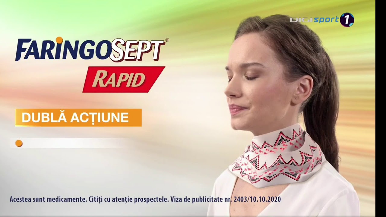 Reclama FARINGOSEPT RAPID , Octombrie 2020 - YouTube