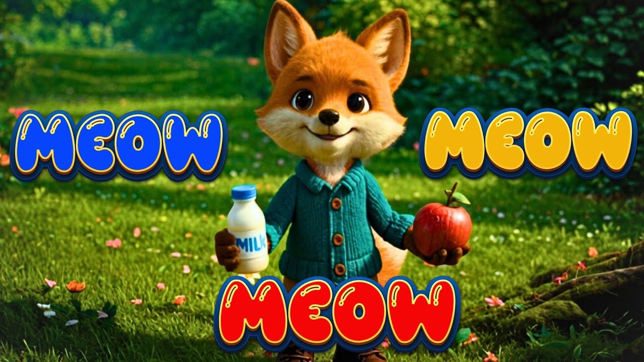 Meow Meow Meow | Funny Cat and Clever Fox Song for Kids | English ...