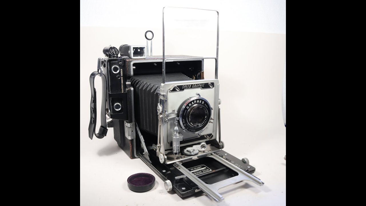Graflex Speed Graphic 4X5 Press Camera Being Checked Over - YouTube