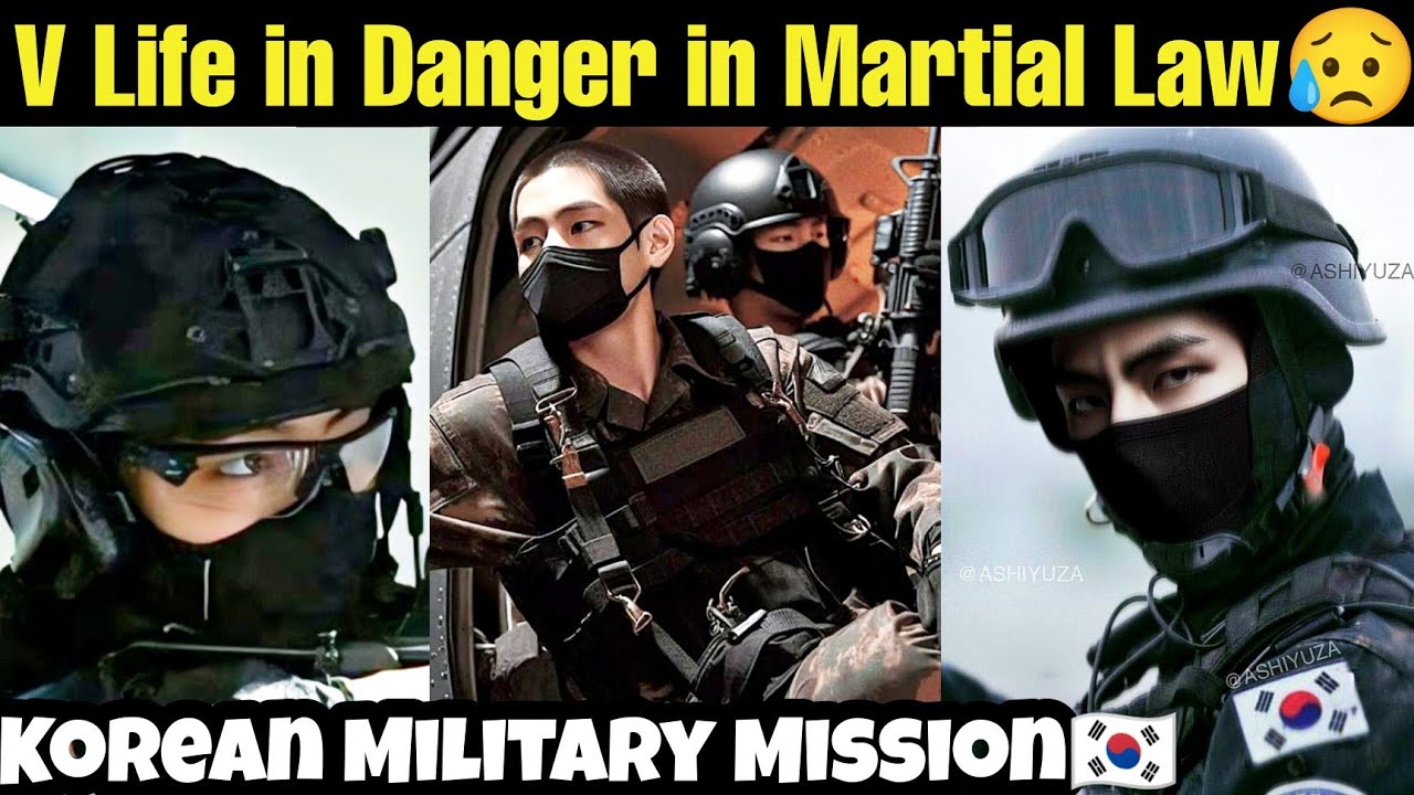 Korean Govt. Put BTS V Life in Danger 😭 BTS V in Danger in Martial Law ...
