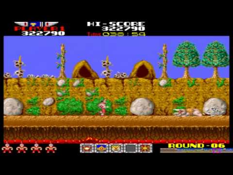 [HQ] Legendary Warrior RYGAR round 1 to 7 1986 Tecmo Mame Retro Arcade ...