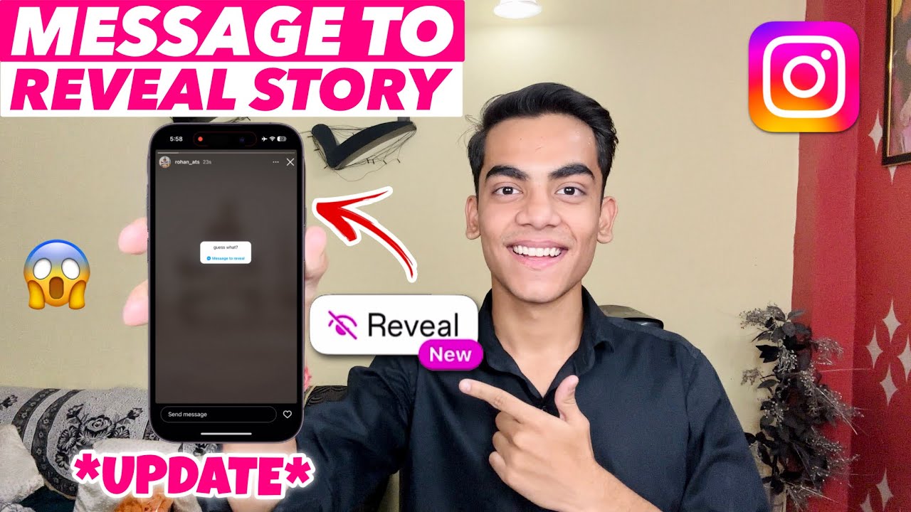 Instagram Message To Reveal Story | How To Add Reveal Story On ...