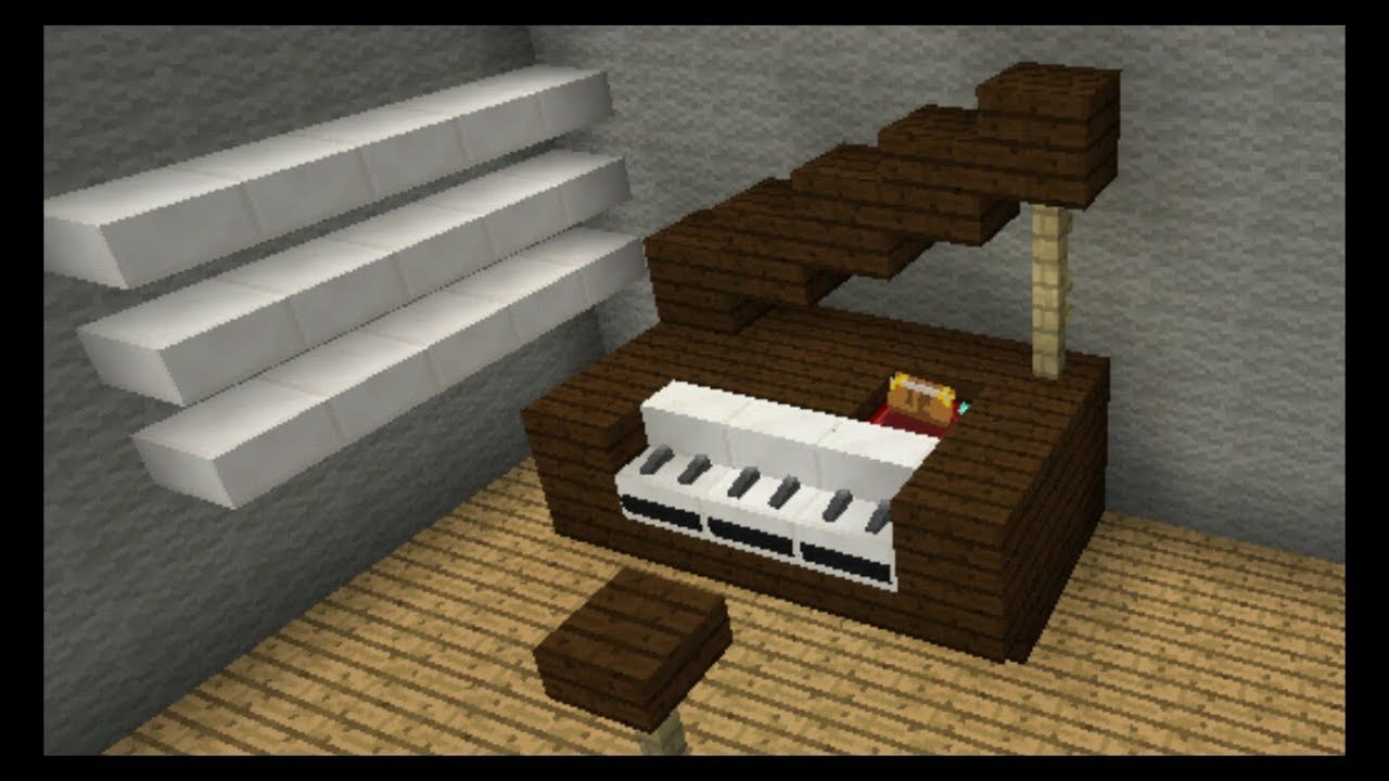 Minecraft | how to make Piano - YouTube