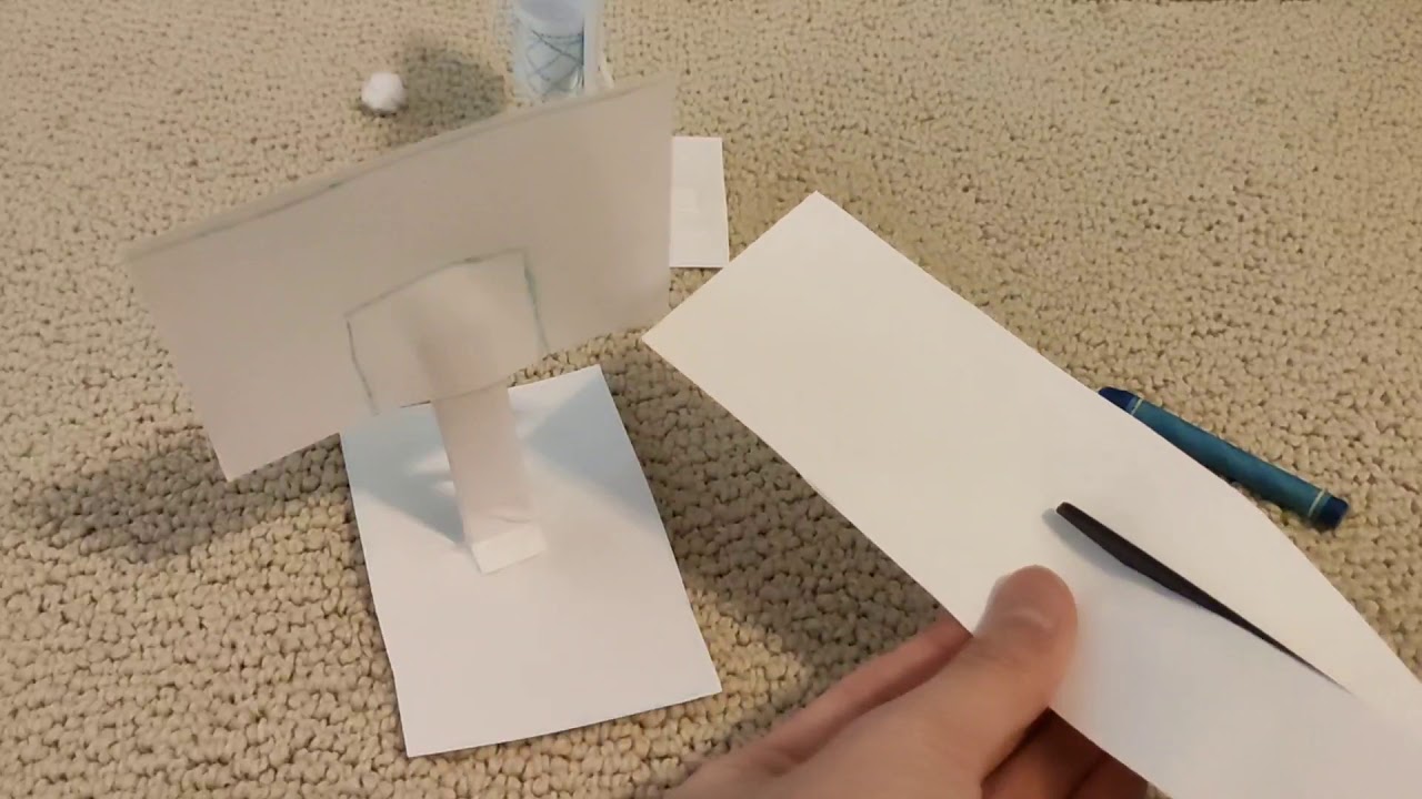 HOW TO MAKE A SIMPLE MINI PAPER BASKETBALL HOOP YouTube how-to-make-a-simple-mini-paper-basketball-hoop-youtube