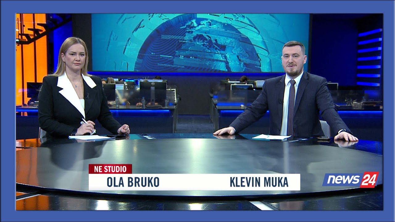 15 janar 2024 Edicioni i Lajmeve ne News24 ne studio Ola Bruko & Klevin ...