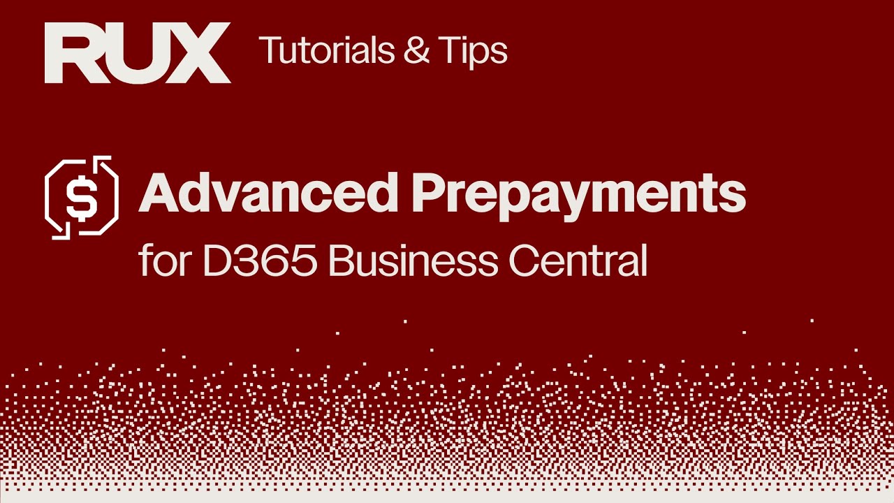 Advanced Prepayments for D365 Business Central - YouTube