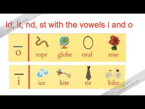 ld, lt, nd, st with the vowels i and o