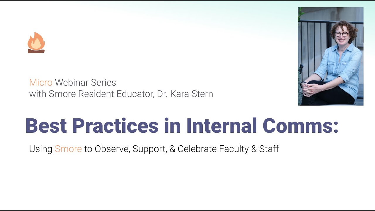 Smore Micro Webinar: Best Practices in Internal Communications - YouTube