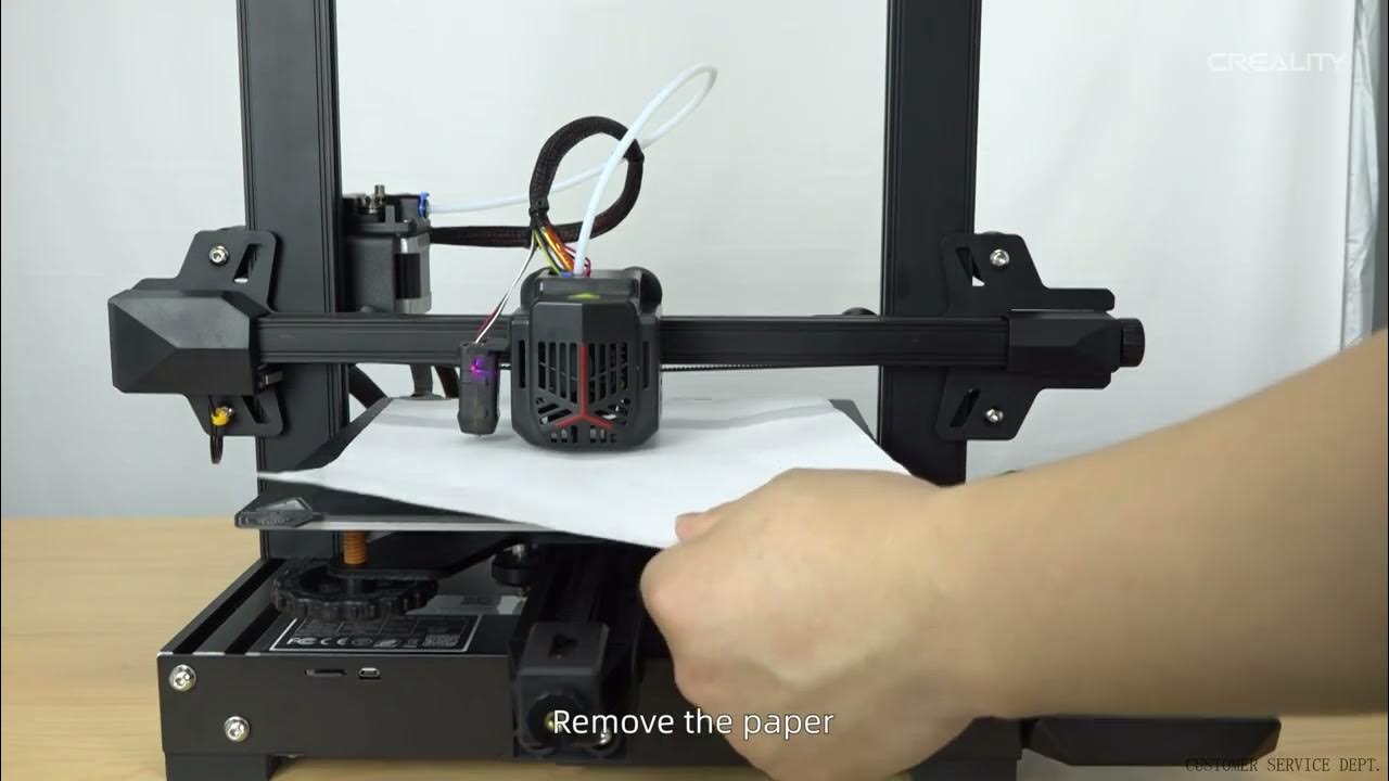 Service tutorial Ender - 3 V2 Neo leveling and printing - YouTube