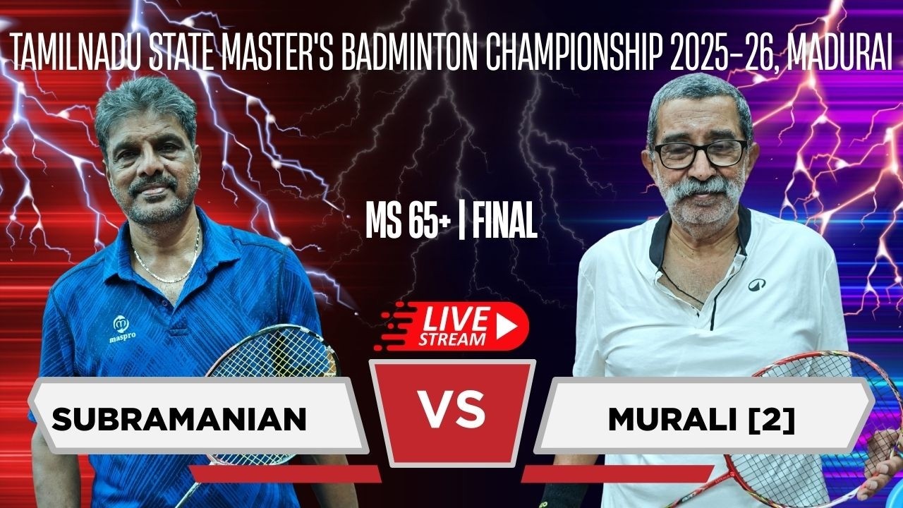 Final | MS 65+ | Subramanian N vs Murali P - YouTube