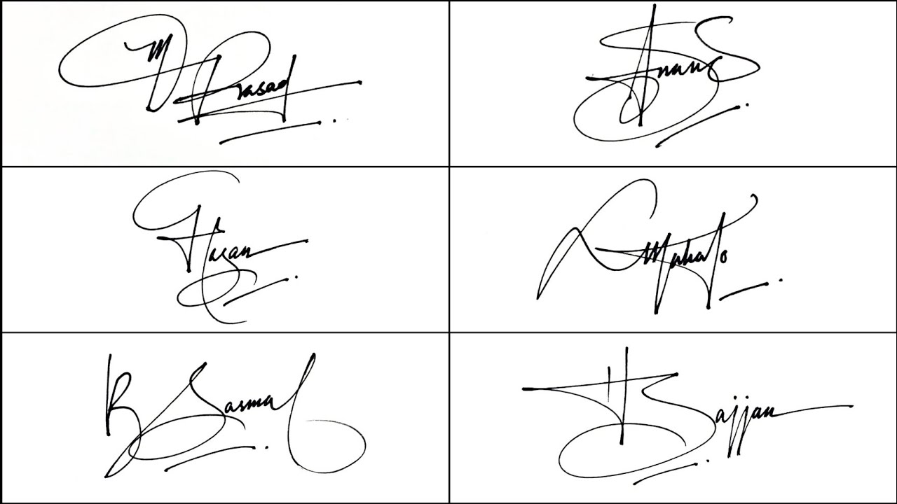 How to create signature | Short Signature Style | @AnupCalligraphy # ...