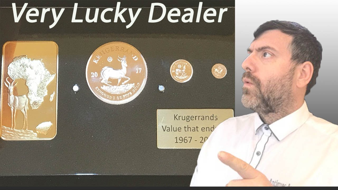 Lucky Dealer - 1 Ounce Gold coin Walks Over Shop Door - YouTube