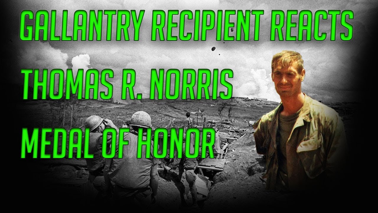 Gallantry Recipient Reacts. Thomas R Norris - YouTube