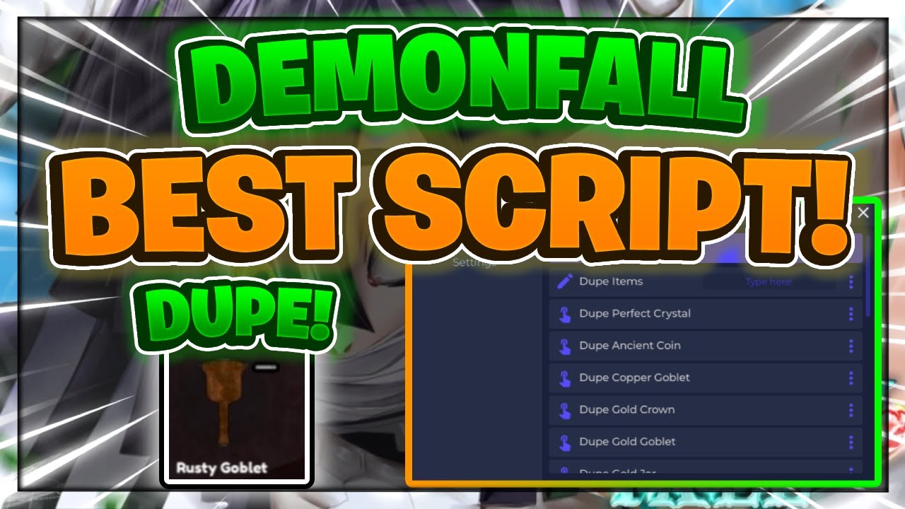 [DUPE] Demonfall Script GUI / Hack (DUPE, INFINITE COINS, AUTOFARM, AND ...