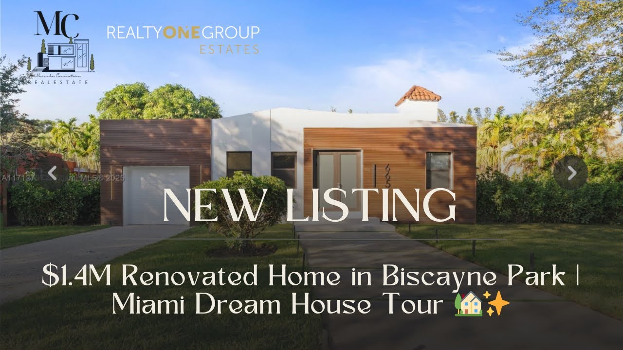 1.4M Renovated Home in Biscayne Park | Miami Dream House Tour 🏡 - YouTube