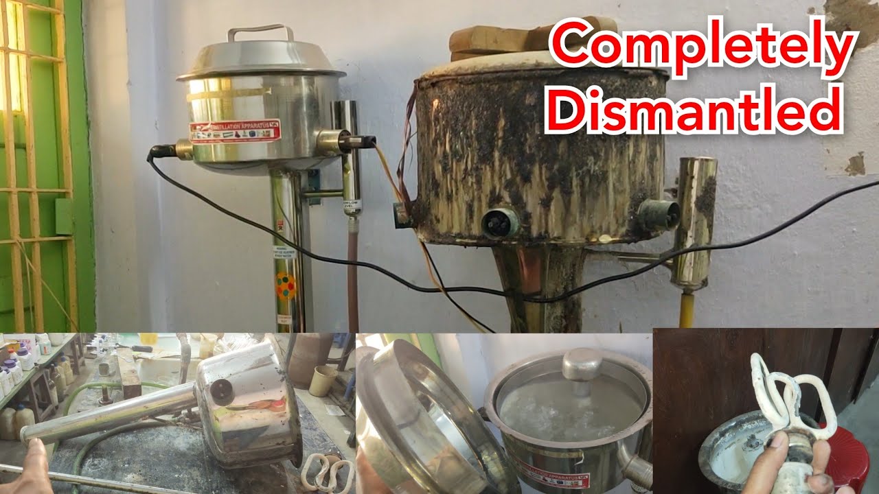 Water Distillation Plant Dismantled Completely to Understand Detailed ...