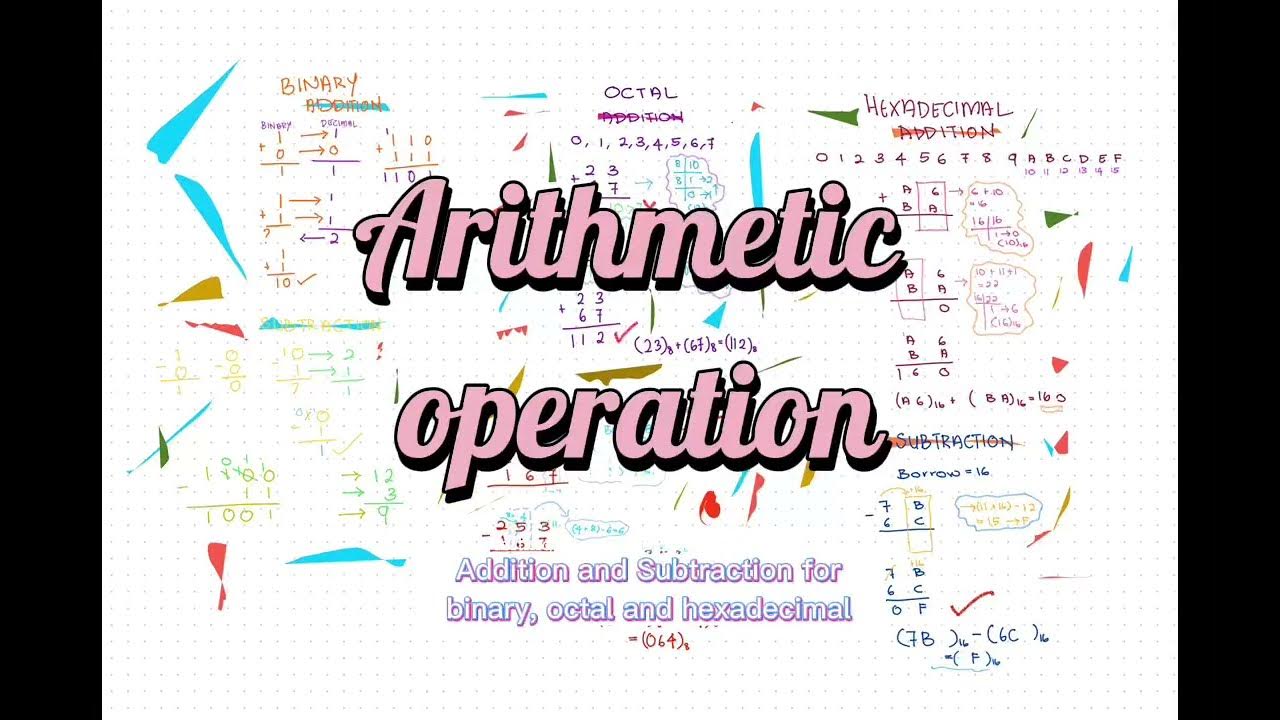 Arithmetic operations for binary, octal and hexadecimal - YouTube